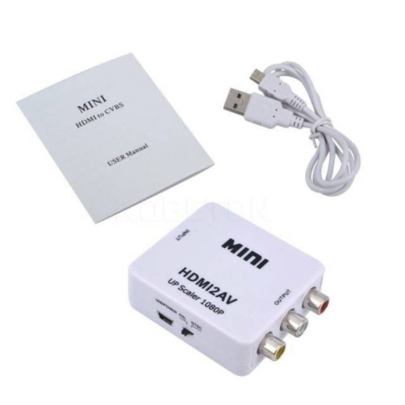 Jual Hdmi2av mini / hdmi2av RCA converter adapter / mini hdmi / alat ...