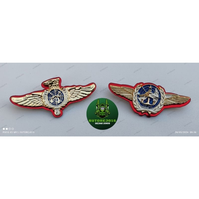 Jual brevet brivet brefet wings canti dharma garuda unifil mika akrilik ...
