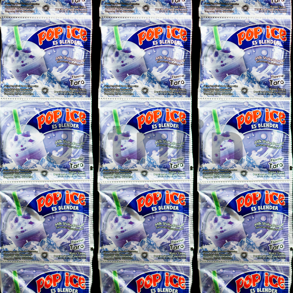 Jual Pop Ice Minuman Instan Blender Aneka Varian (1 Renceng 10pcs ...