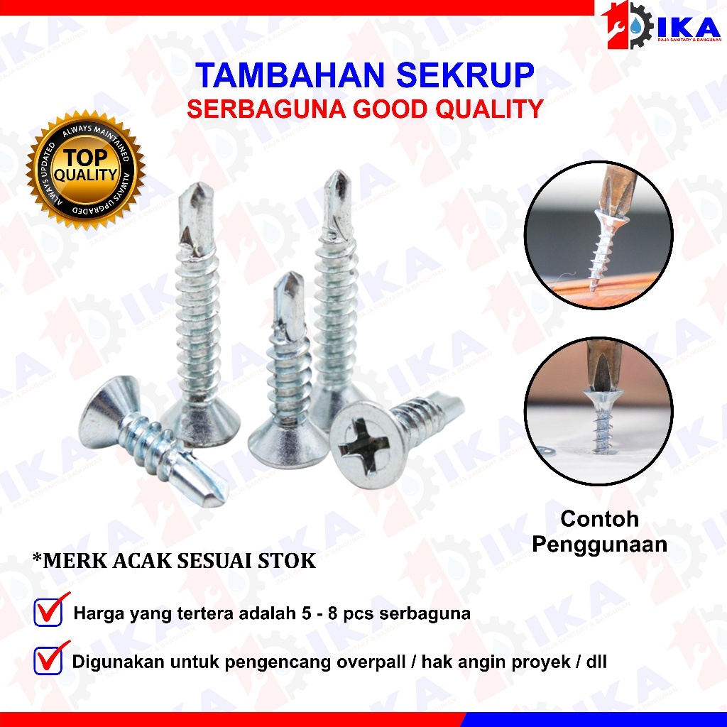Jual baut sekrup kecil 1/2 inch skrup kayu mengunci serbaguna mini ...