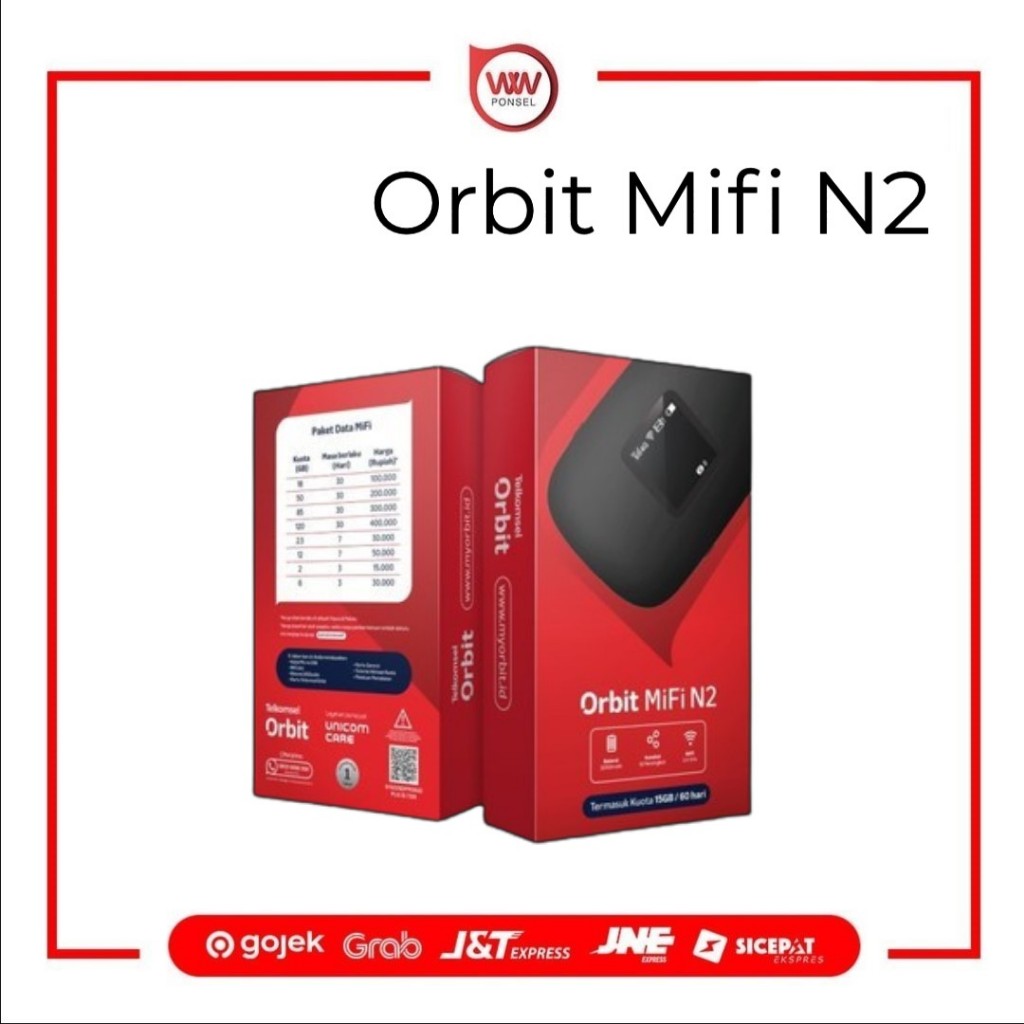 Jual Modem Wifi Telkomsel Orbit Mifi N2 HKM M22 Portable 4G Free Kuota ...