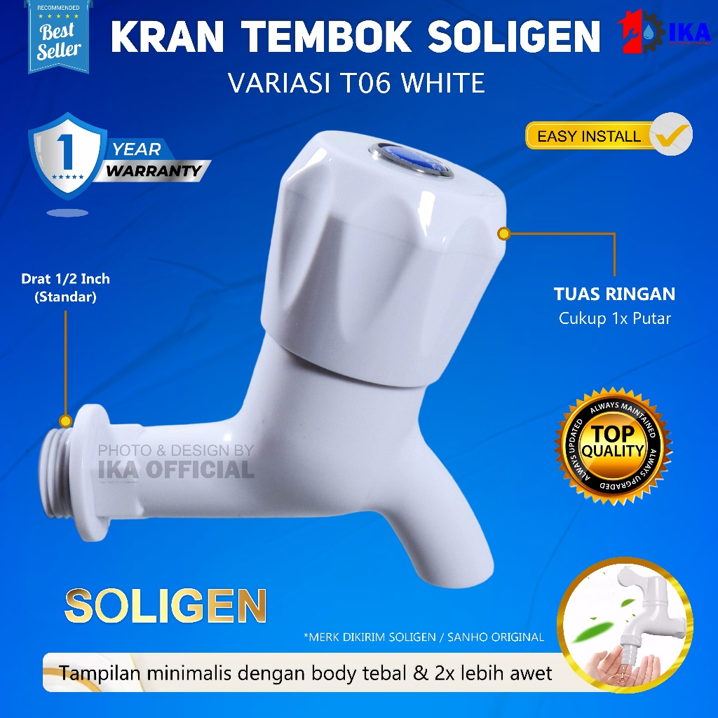 Jual Kran keran PVC TEBAL SOLIGEN / Kran pvc tebal tembok engkol ...