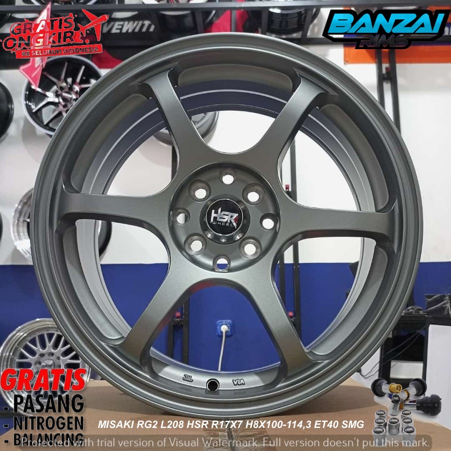 Jual Velg Mobil Racing Ring 17 Cocok Untuk Livina Avanza Jazz Yaris Vios City Hsr Misaki R 17 ...