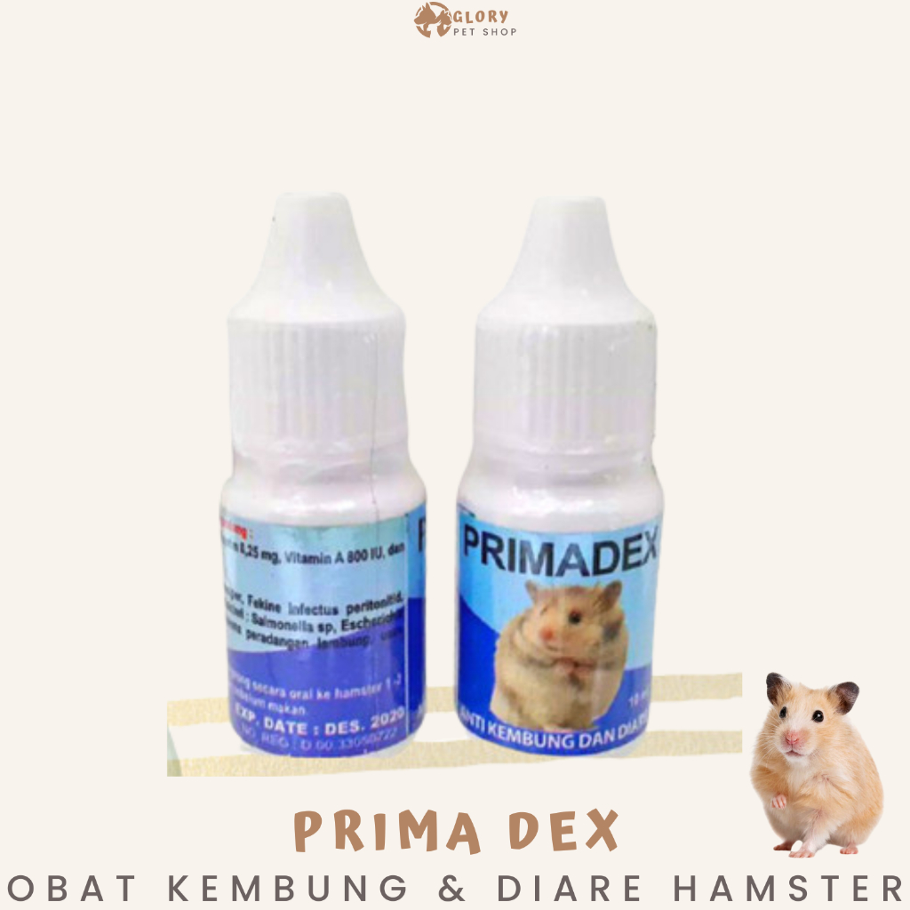 Jual PRIMADEX OBAT HAMSTER ANTI DIARE KEMBUNG MENCRET PRIMA DEX 10 ML ...