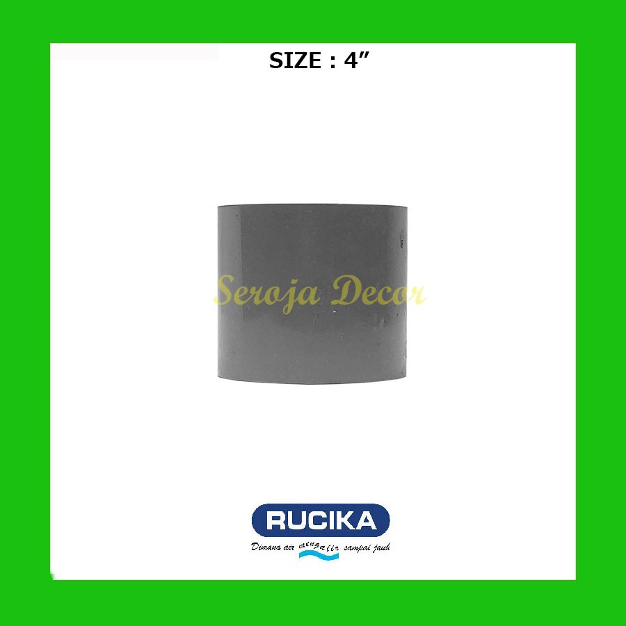 Jual Rucika Socket / Sambungan Pipa Fitting PVC D 4 " | Shopee Indonesia