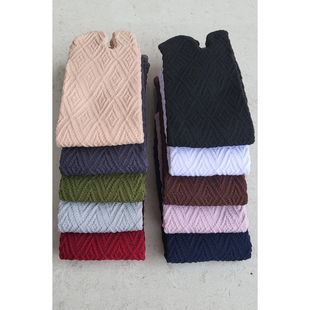 Jual 1 Lusin kaos kaki jempol embos motif diamond timbul bahan nilon ...