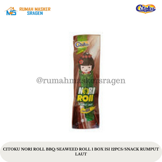 Jual CITOKU NORI ROLL BBQ/SEAWEED ROLL 1 BOX ISI 12PCS/SNACK RUMPUT ...