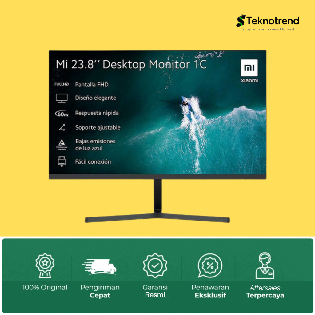Jual MONITOR Xiaomi Mi Desktop Monitor 23.8" [ 24 INCH FHD IPS - 75Hz ...
