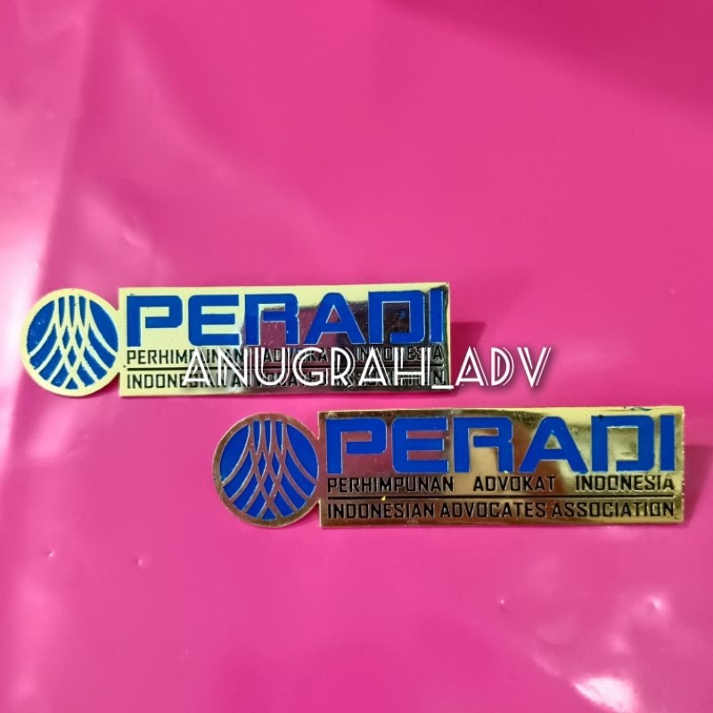 Jual pin PERADI LOGO SAMPING kuningan sepu emas - peniti | Shopee Indonesia