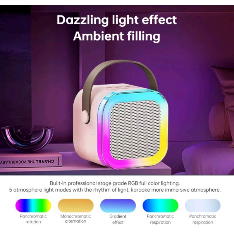 Jual [ZEN] New LED K12 Bluetooth Mini Speaker Karaoke Portable With MIC ...