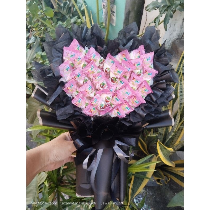 Jual Buket Permen Love free kartu Ucapan | Shopee Indonesia
