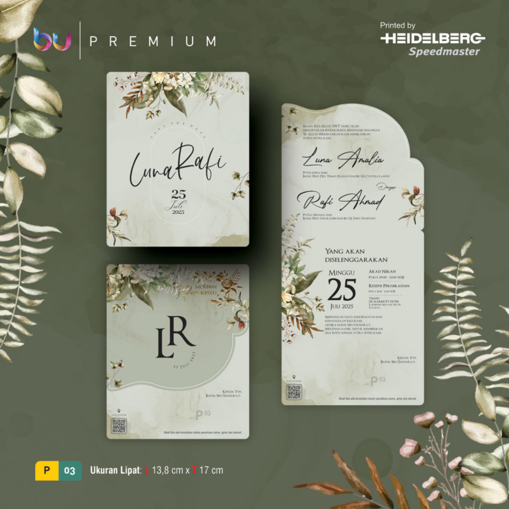 Jual Blangko Undangan BU PREMIUM 03 | P 03 (Free File Setting Corel ...