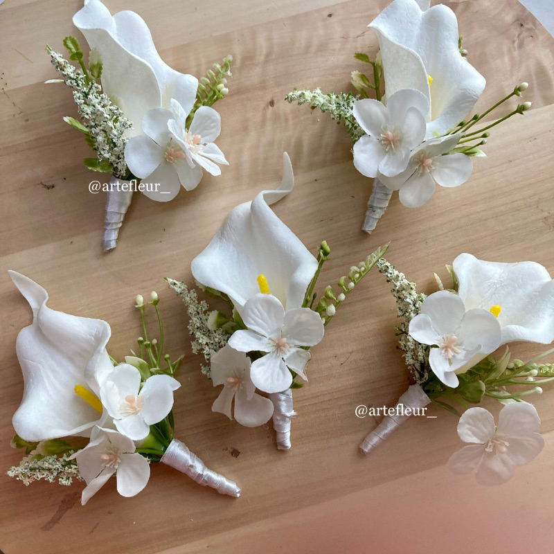 Jual Corsage Calla Lily | Bunga Prngantin Bros Jas Pria calla lily ...