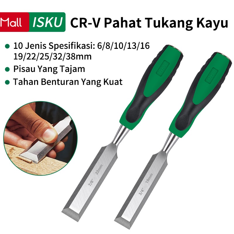 Jual ISKU Pahat Kayu 1/4'' 3/8'' 1/2'' 5/8'' 3/4'' 1' Pahat Pemahat ...