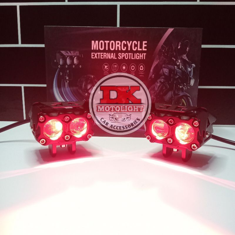 Jual Lampu Sorot Mini Laser SQL 2 Mata Devil Eyes Merah | Sinar Putih ...