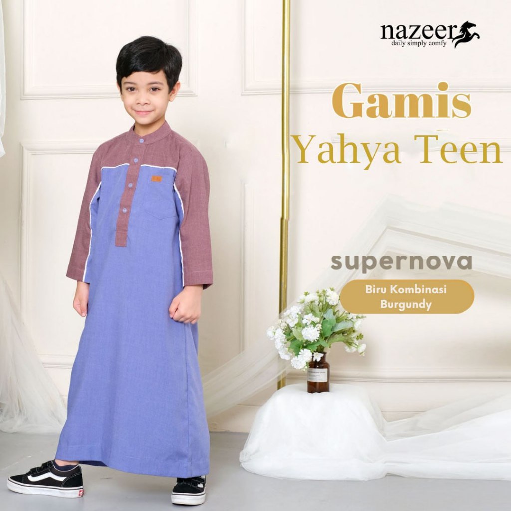 Jual Baju Gamis Remaja Teen Yahya Nazeer / Jubah Pria Lengan Panjang / Baju Gamis Anak | Shopee ...