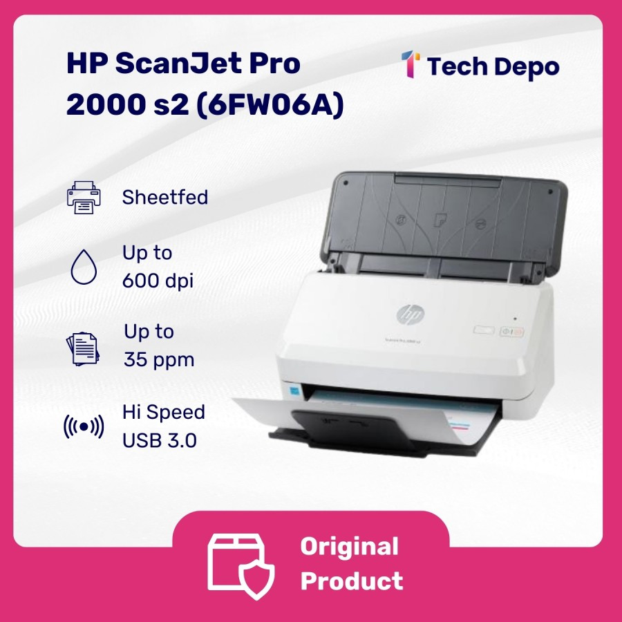 Jual HP ScanJet Pro 2000 s2 Sheet Feed Scanner | Shopee Indonesia