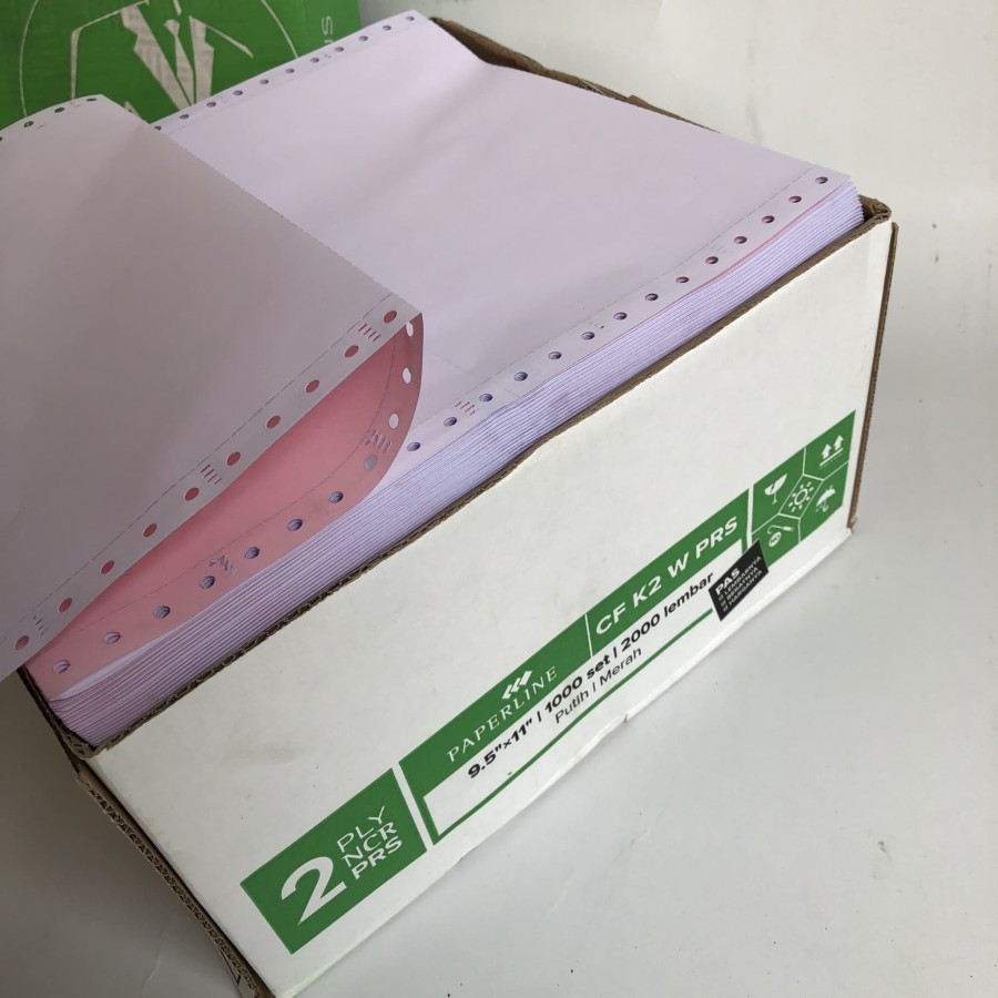 Jual Kertas Continuous Form PAPERLINE 2 Ply K2 PRS Warna Potong Kertas ...