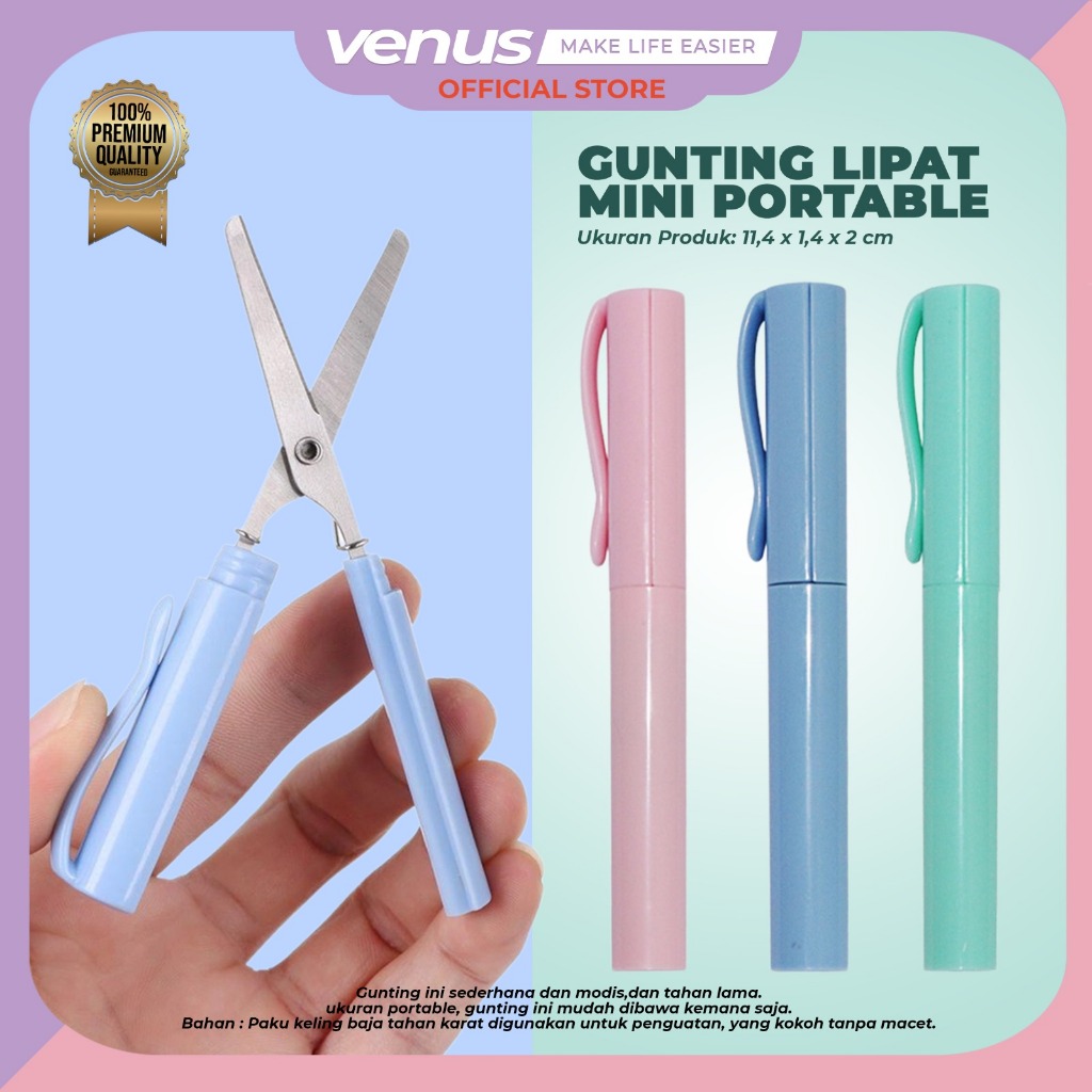 Jual Gunting Lipat Mini Pen Portable Scissors Gunting Kertas Lipat ...