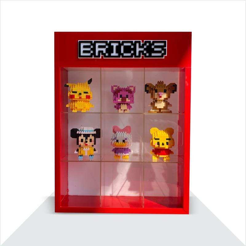 Jual Rak Lego Brick Isi 9 Full Akrilik | Shopee Indonesia