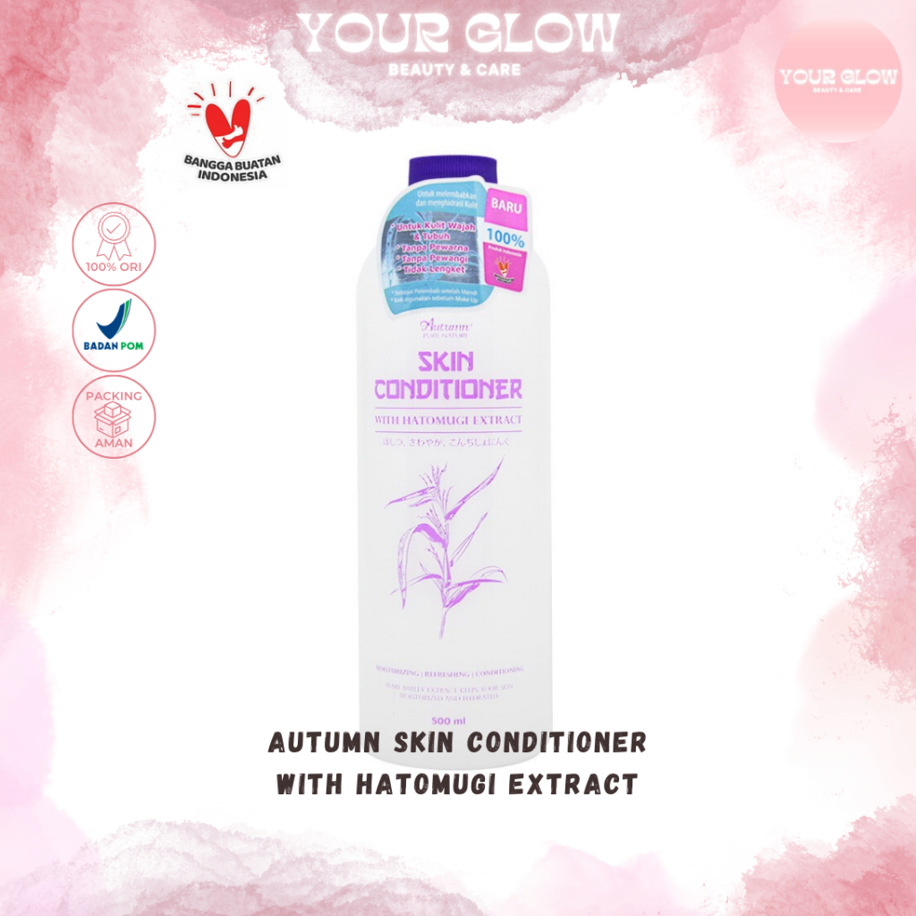 Jual Autumn Skin Conditioner with Hatomugi Extract, 100ml/500ml +FREE ...