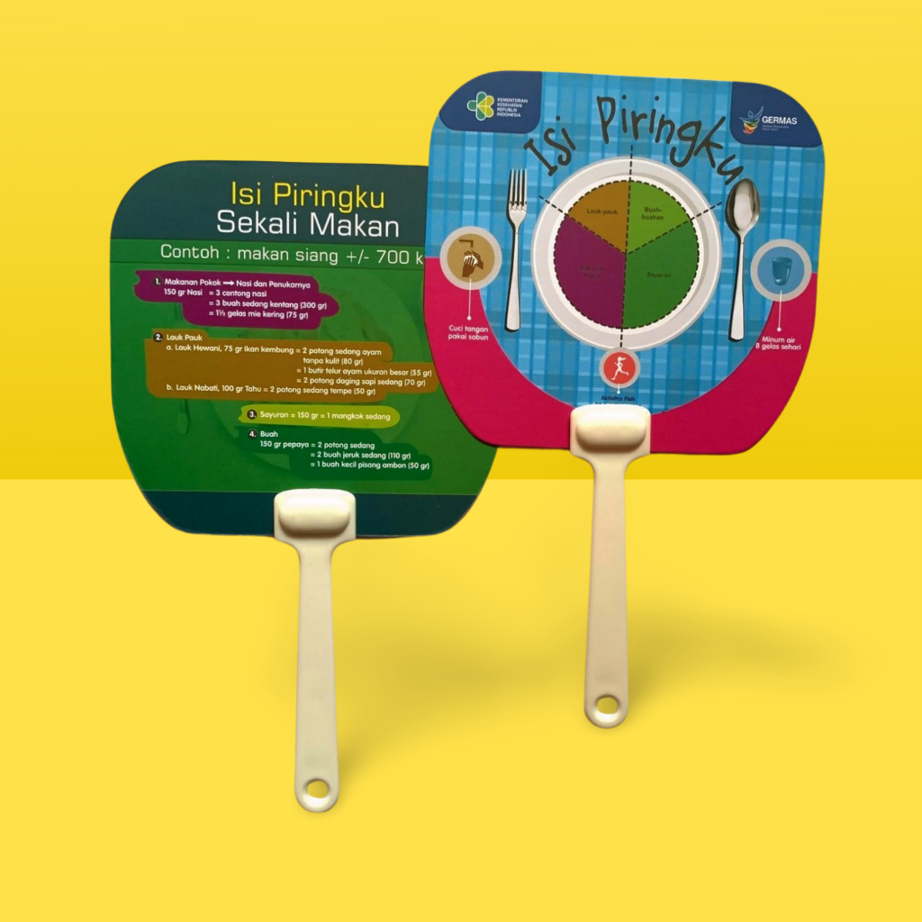 Jual Kipas Promkes | Kipas Isi Piringku | Porsi Makanan Sehat | Kipas ...