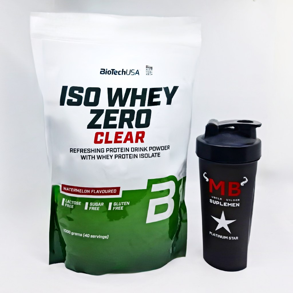 Jual Iso Whey Zero CLEAR 1000 grams Biotech USA IsoWhey Protein Isolate ...