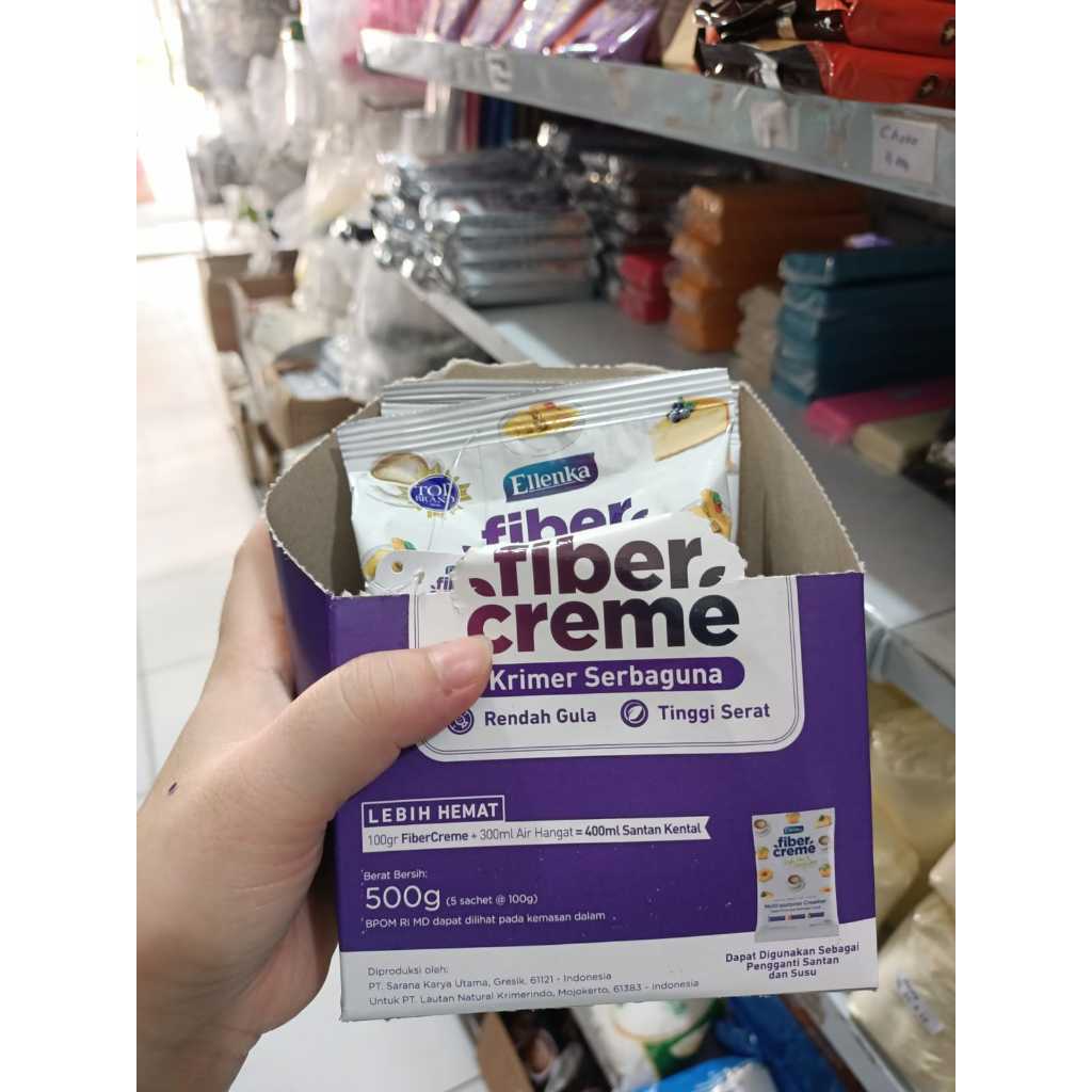Jual Fiber Creme Sachet 100gr (1 Kotak isi 5sachet) | Shopee Indonesia