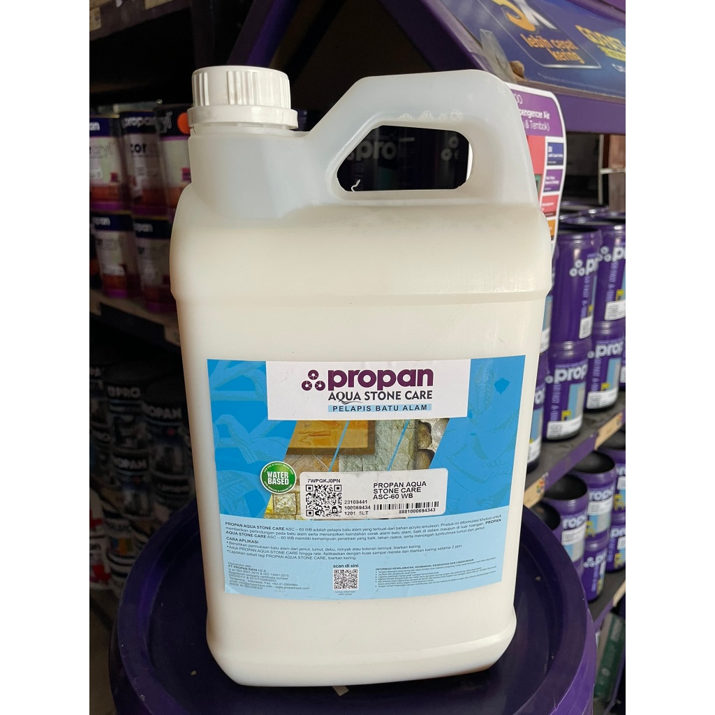 Jual Cat Pelapis Batu Alam Propan Aqua Stone Care ASC 60 5L Waterbase ...
