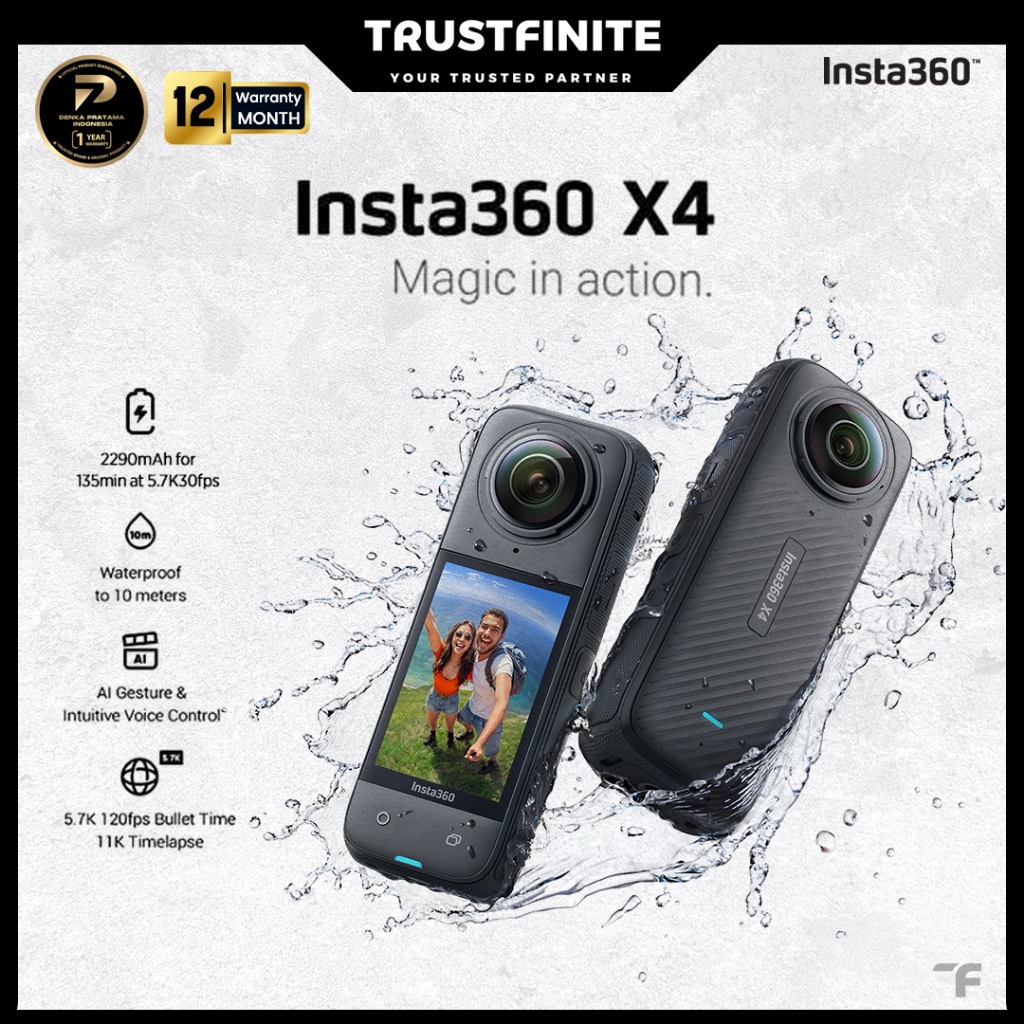Jual Insta360 X4 Ultimate 8K 360 Action Cam Insta 360 ONE X4 Action Camera | Shopee Indonesia