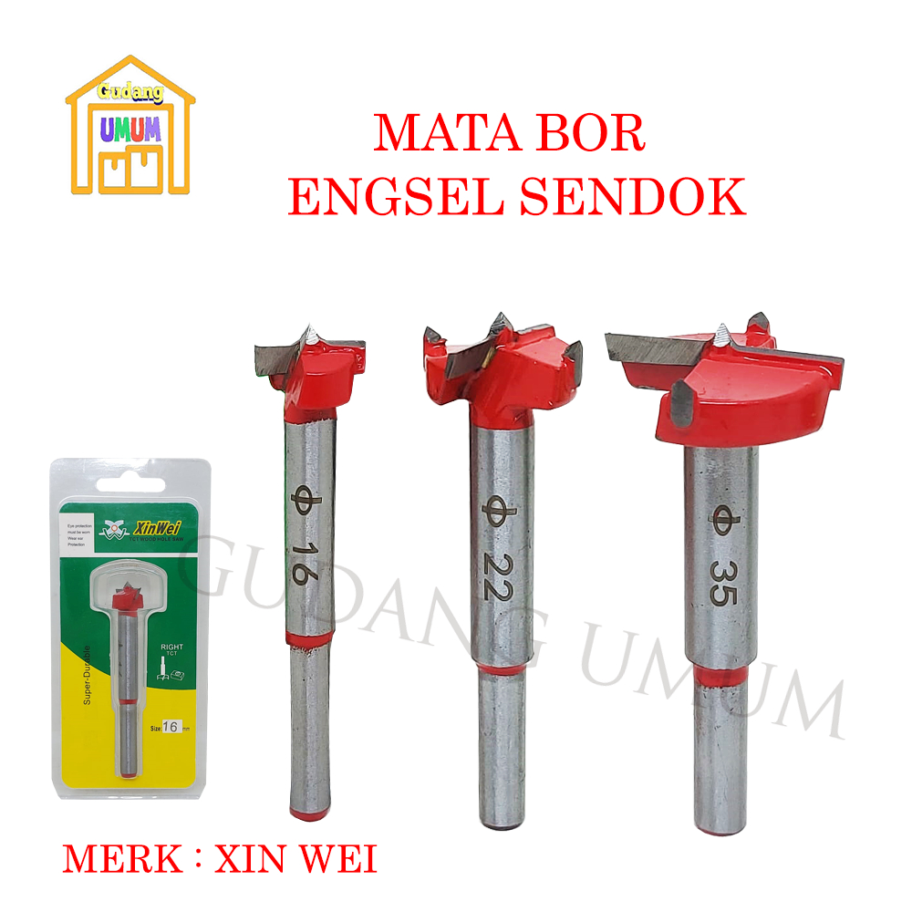 Jual Mata Bor Engsel Sendok XIN WEI Forstner Bit Varian 16mm - 22mm ...