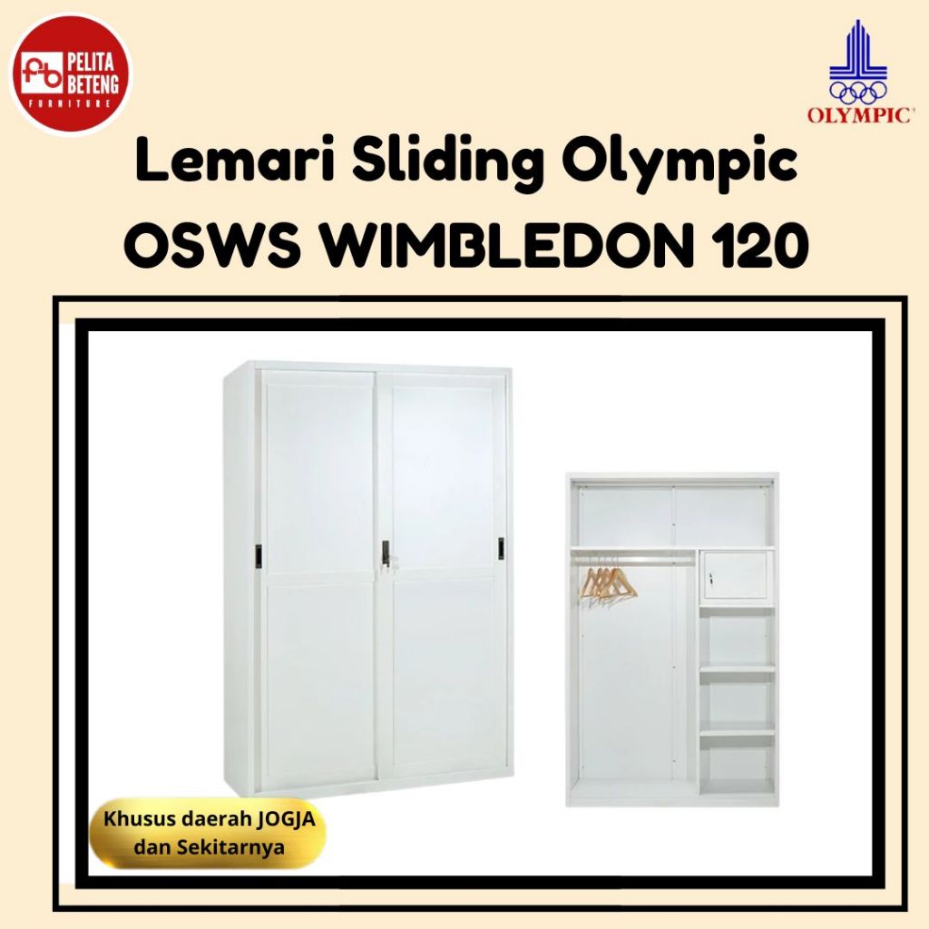 Jual Lemari Besi Sliding OSWS Wimbledon 120 Olympic Jogja | Shopee Indonesia