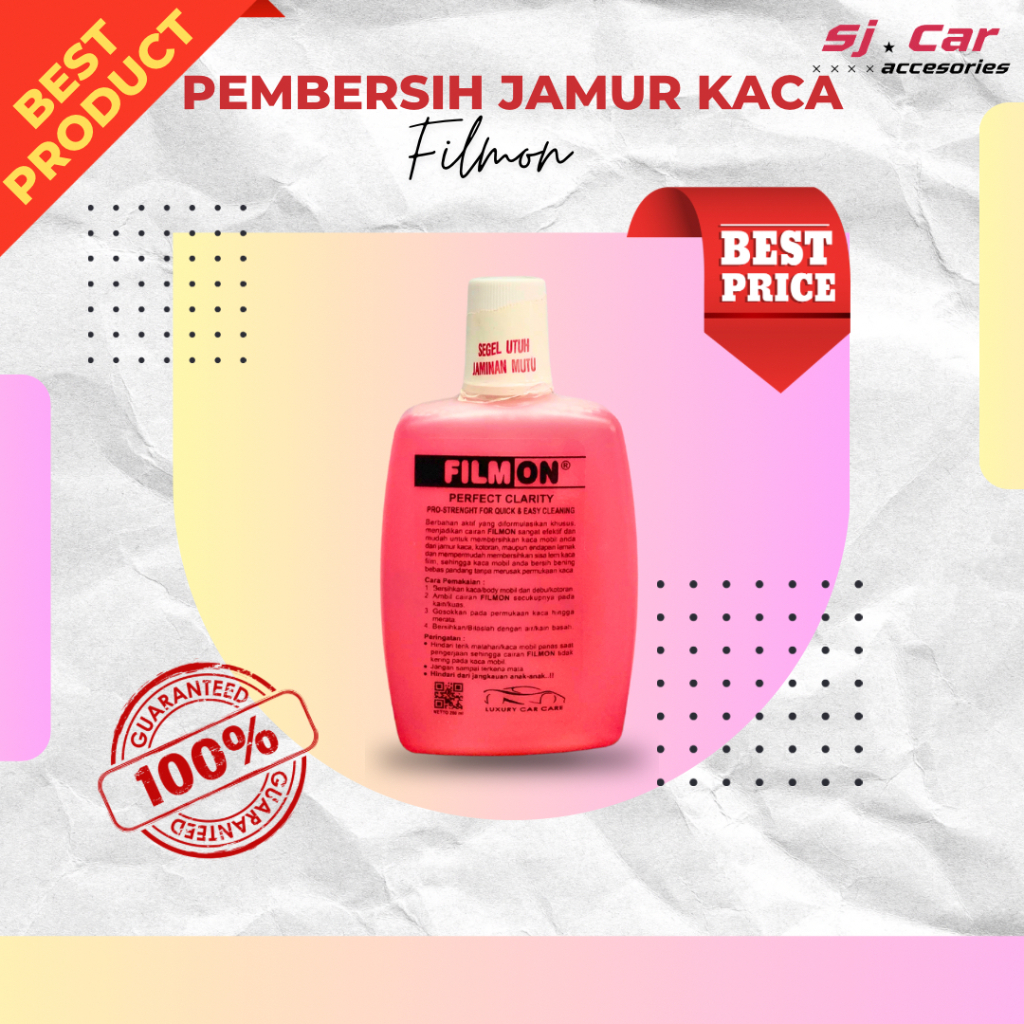 Jual Pembersih Kaca Mobil / Obat Jamur Kaca FILMON 200 ml | Shopee ...