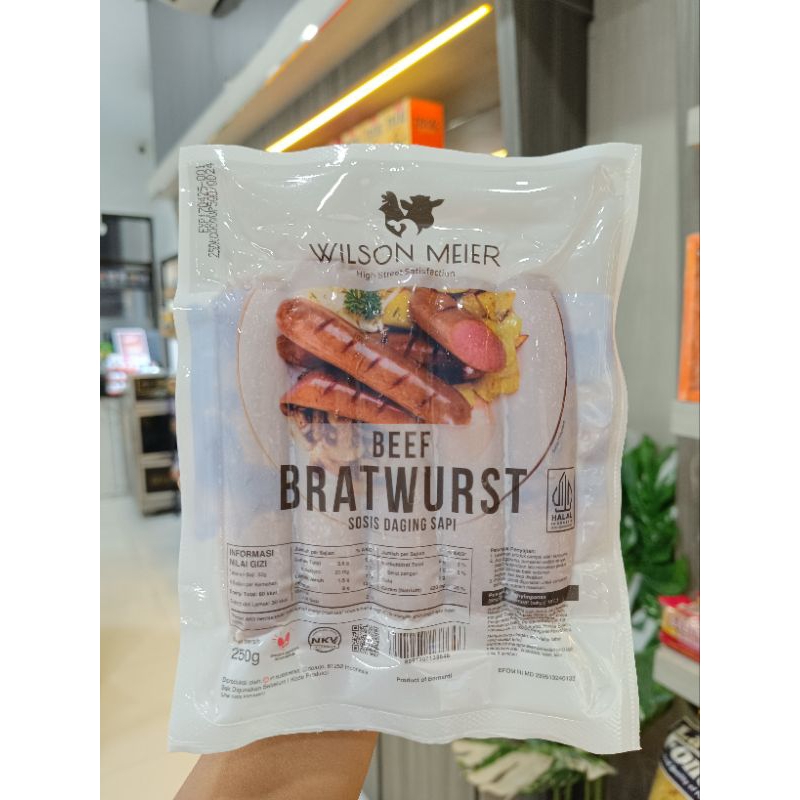 Jual WILSON MEIER BEEF BRATWURST 200 GRAM | Shopee Indonesia