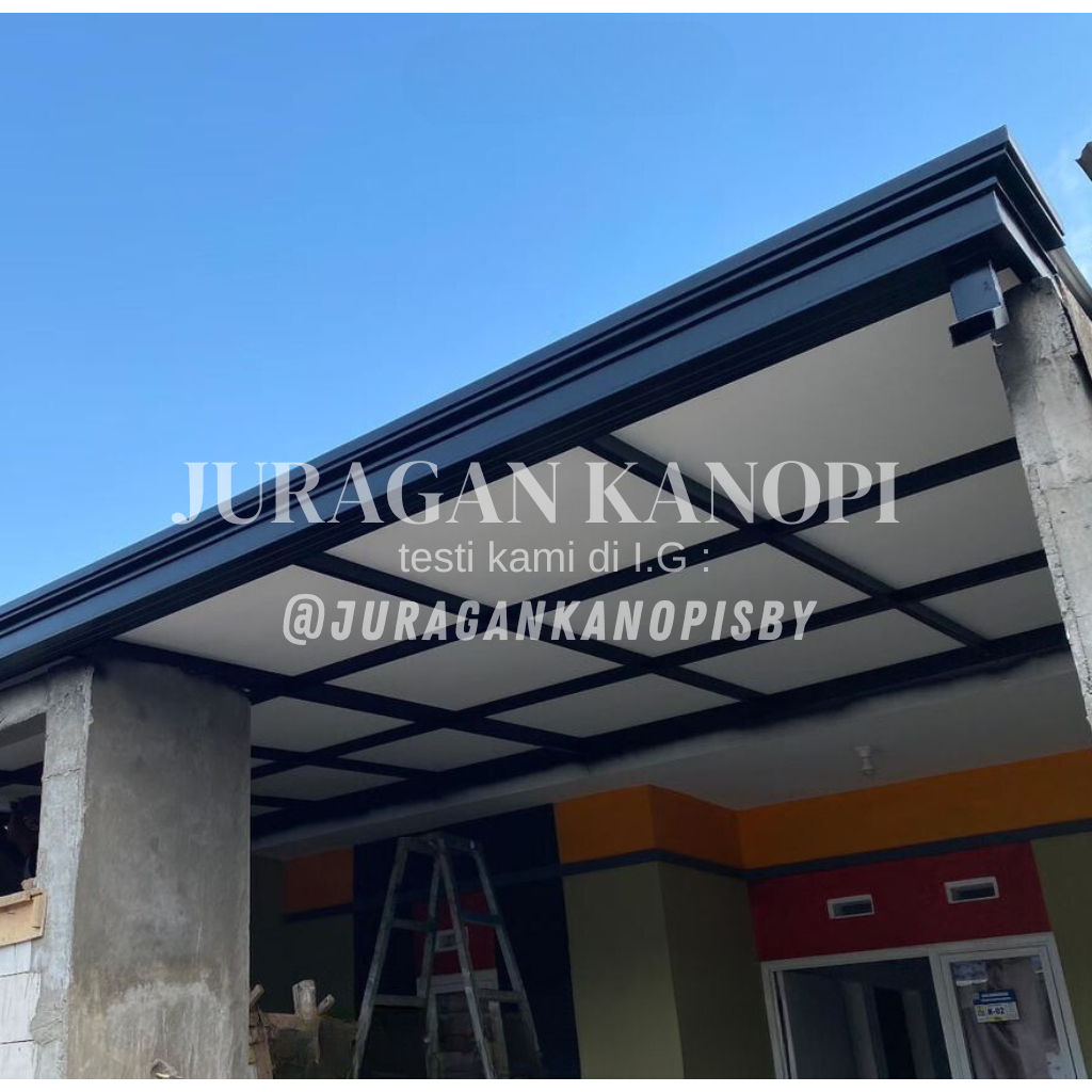 Jual kanopi baja atap alderon + Plavon GRC + talang air BERGARANSI | Shopee Indonesia