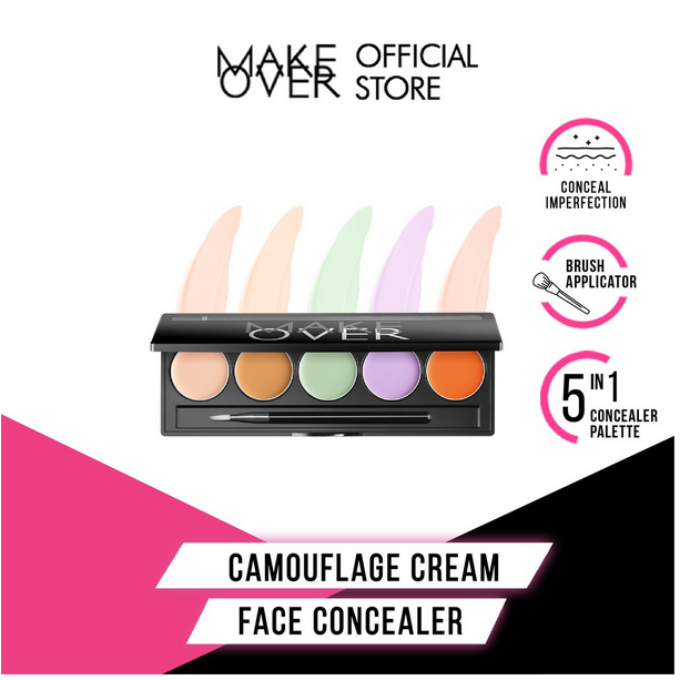 Jual MAKE OVER CAMOUFLAGE CREAM FACE CONCEALER - Dengan Tesktur Krem ...