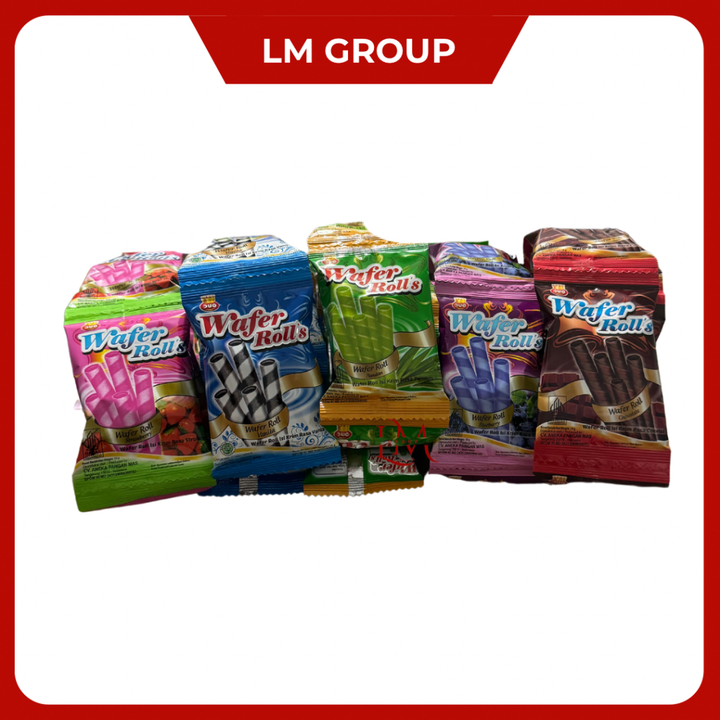 Jual Duo Wafer Rolls Aneka Rasa 1 Renceng Isi 10 pcs @10gr Cemilan LM ...
