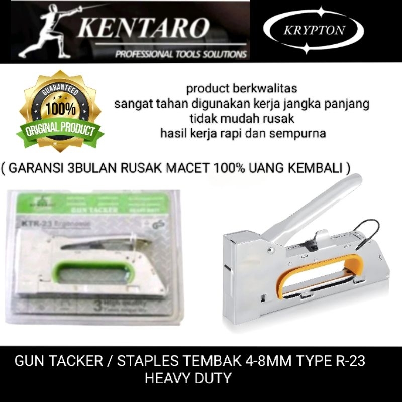 Jual Staples gun tacker TYPE R-23 (!model rapid ) heavy duty Kentaro ...