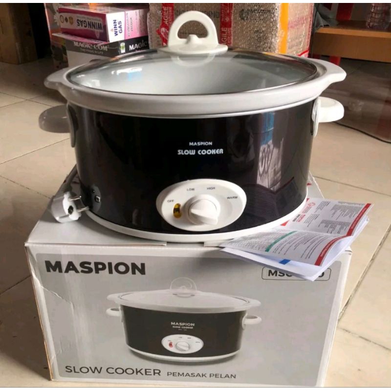 Jual SLOW COOKER MASPION MSC 1850 KAPSITAS 5 LITER (MOTIF RANDOM ...