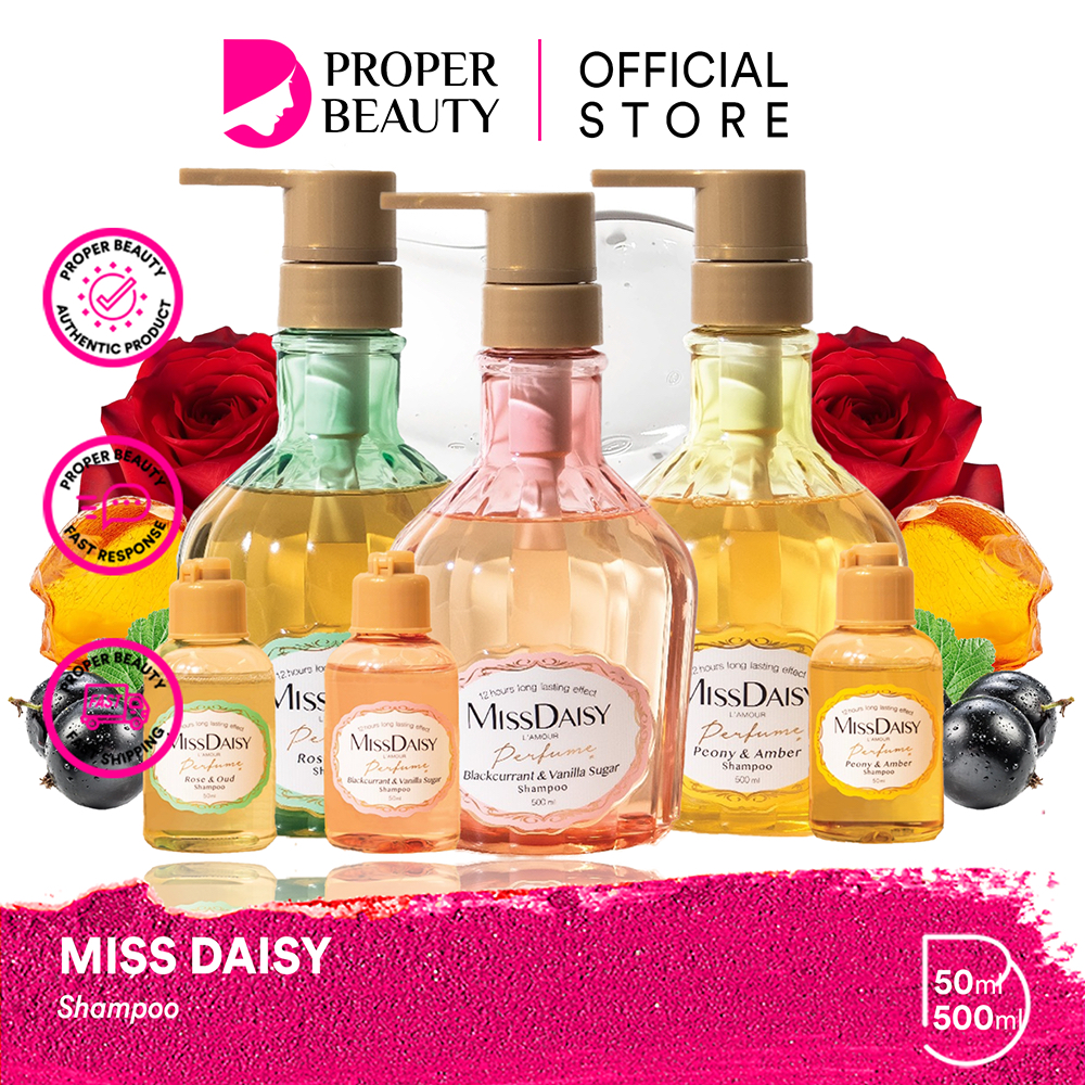 Jual MISS DAISY Perfume Shampoo Taiwan / Sampo Rambut 50ml & 500ml / Rose & Oud / Blackcurrant ...