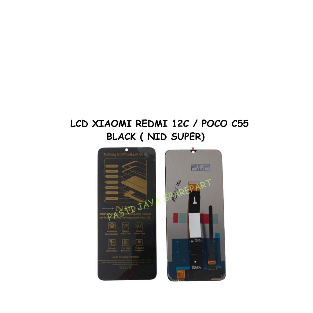 Jual LCD TOUCHSCREEN XIAOMI REDMI 12C/ POCO C55 BLACK | Shopee Indonesia