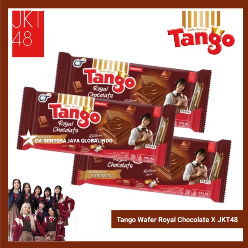 Jual Tango Wafer Royal 35gr Exclusive JKT48 per pak isi 10 + 1(11pcs ...