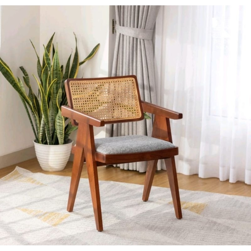 Jual SAGA Dining Chair Rotan Foam , Kursi Makan Jati Busa | Shopee ...