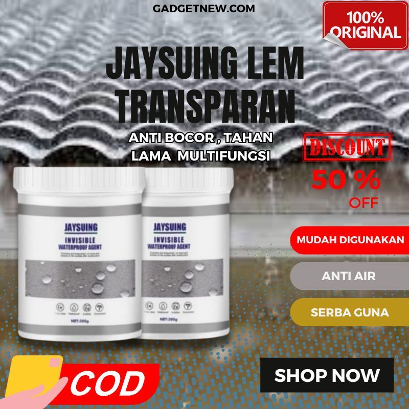 Jual Lem Anti Bocor Rembes Atap Genteng Dinding Transparan Jaysuing ...