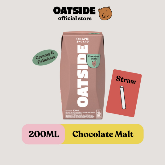 Jual OATSIDE Oat Milk ( Caps / Straw ) Varian Rasa 200ml x 24 pcs (1 ...