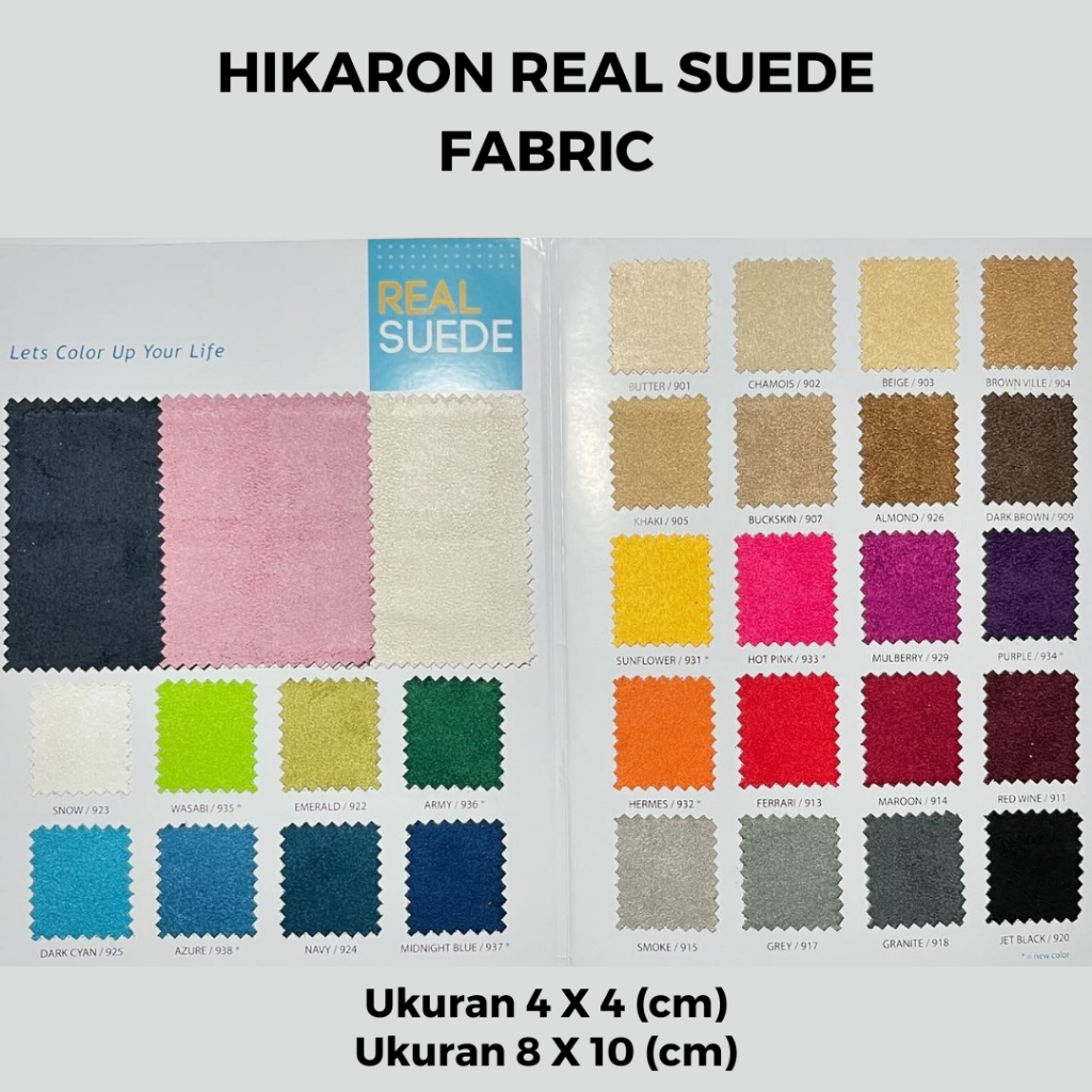 Jual Sample Material Kain Fabric Beludru Hikaron Real Suede | Material ...