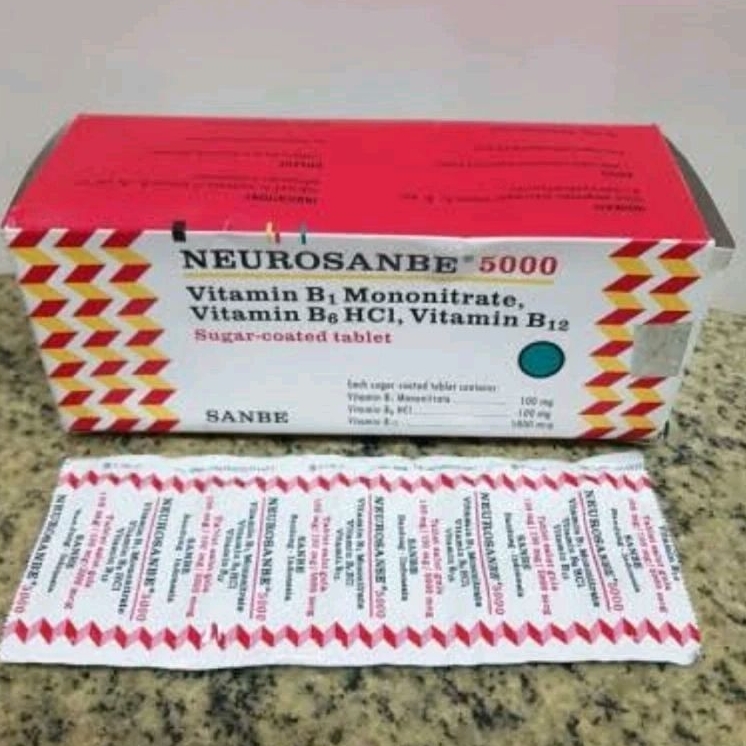 Jual NEUROSANBE 5000 STRIP 10 TABLET SUPLEMEN KESEHATAN MENCEGAH ...