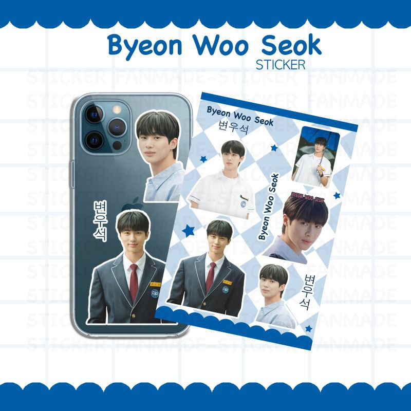 Jual STICKER BYEON WOO SEOK/STICKER HP SERBAGUNA bisa PEEL OFF | Shopee ...