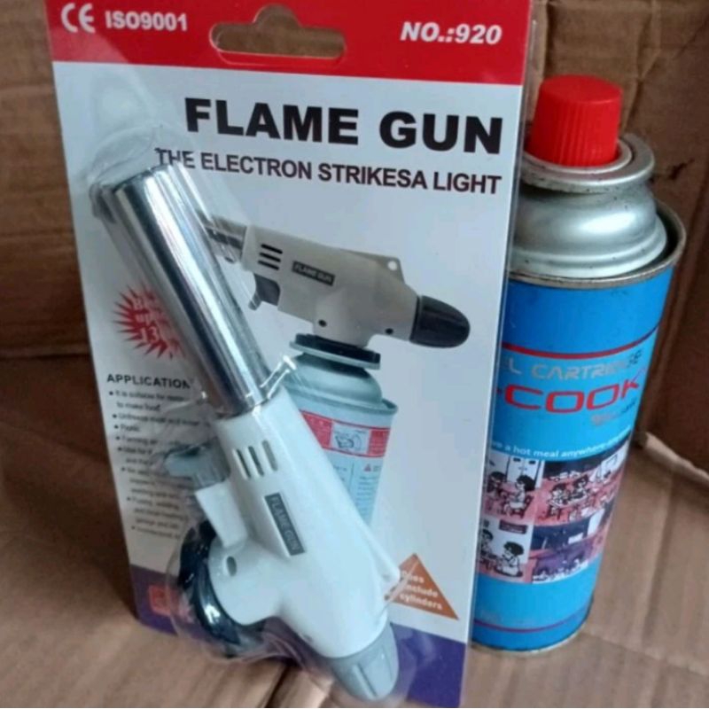 Jual Flame Gun Gas Torch Blow Torch Kepala Las Pemantik Otomatis 920 ...