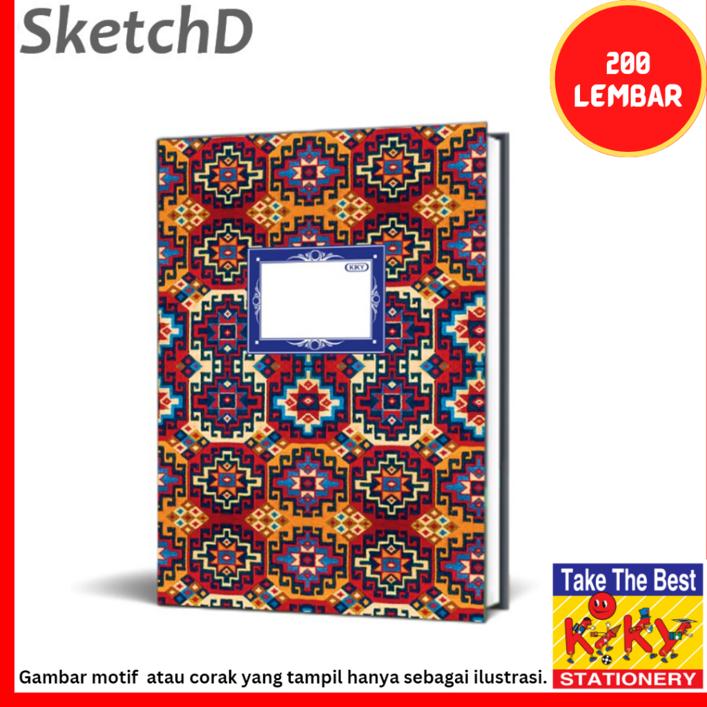 Jual Buku Kas Keuangan Kantor Register Besar bergaris Kiky Folio 200 ...